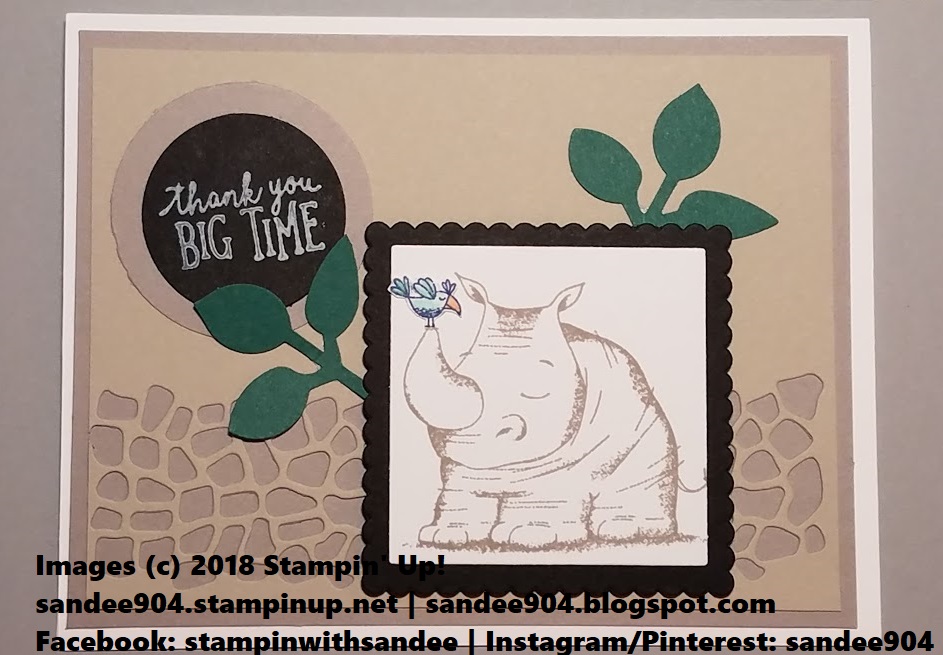 Sandee What?: Easy to Make Handmade Card Featuring Animal Outing Stamp ...