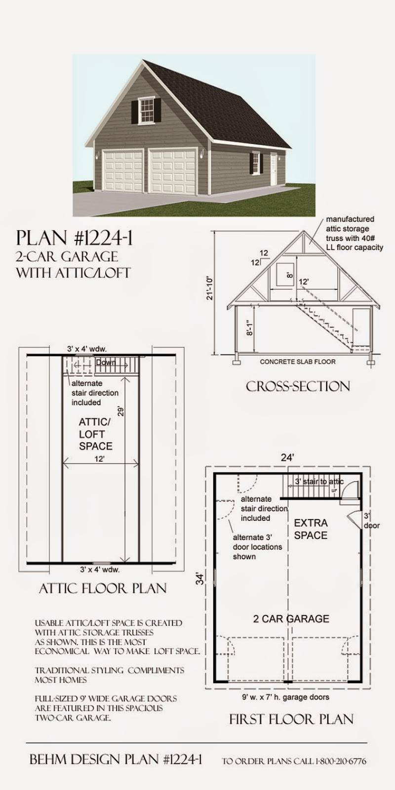 Garage Plans Blog - Behm Design - Garage Plan Examples: Garage Plan ...