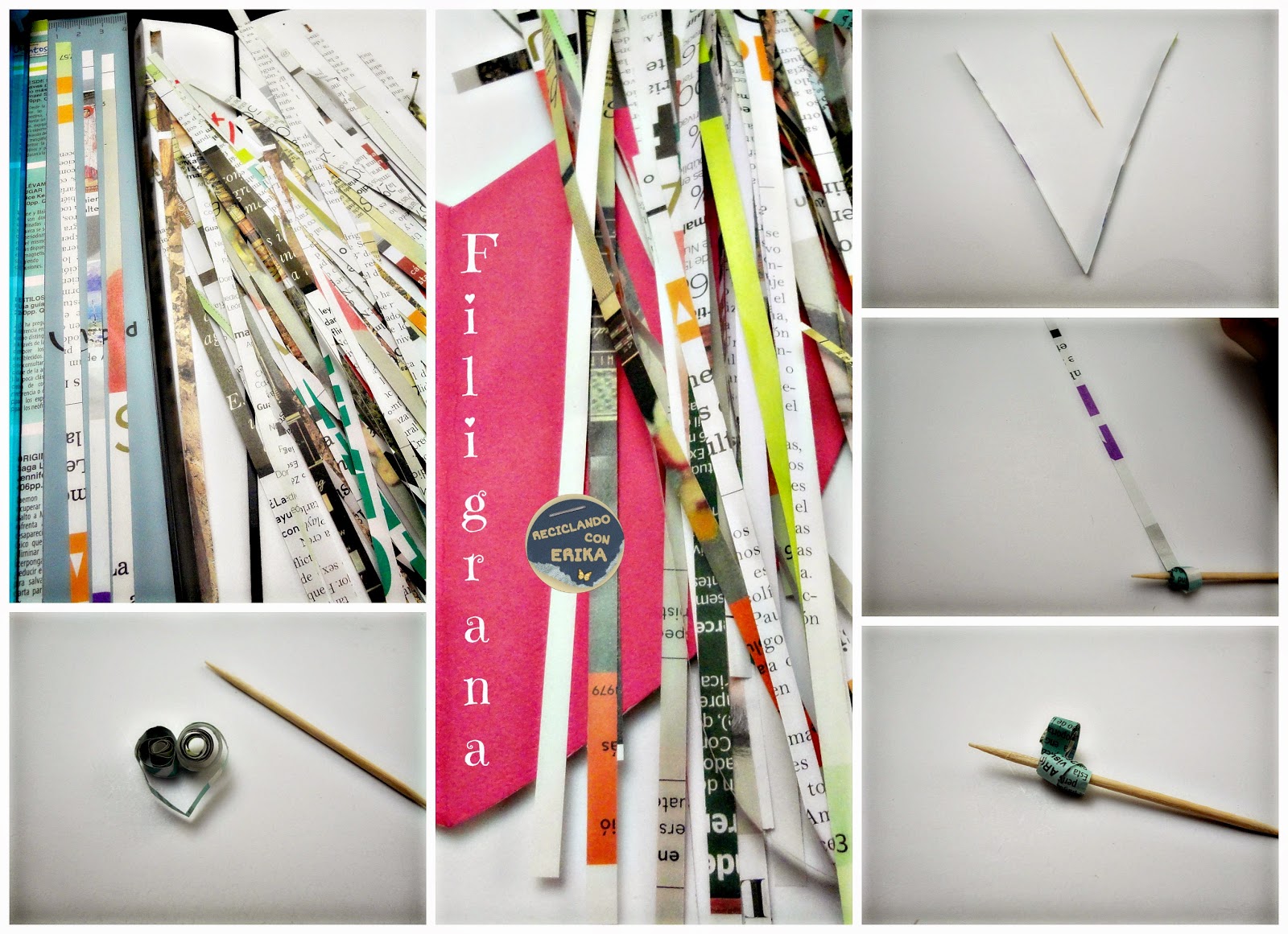 Reciclando con Erika : Corazón de Filigrana