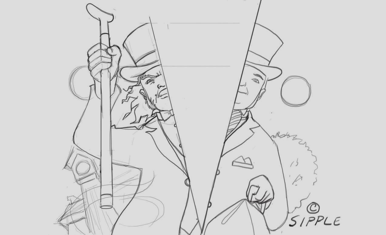dan sipple illustration blog: Dr. Jekyll and Mr. Hyde Sketch