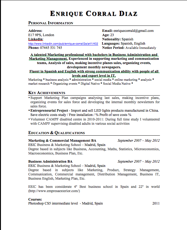 How to make a good CV ~ Hire Me!