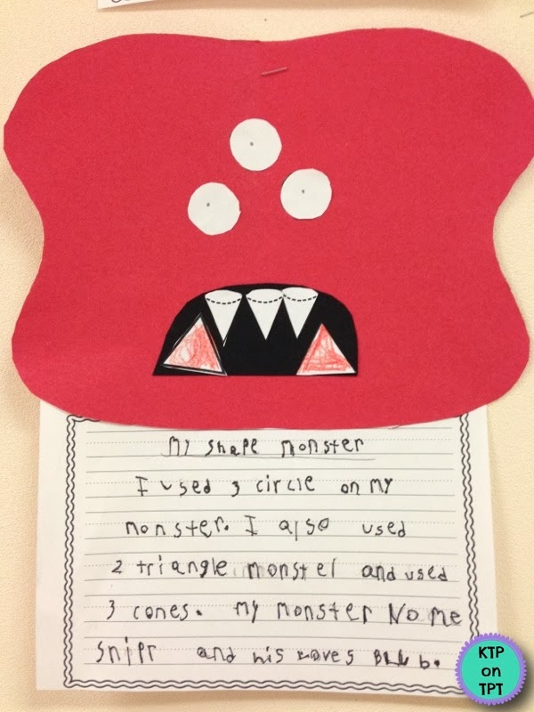 Keep Teaching and Planning!: Adorable shape monsters and some 3D shape ...