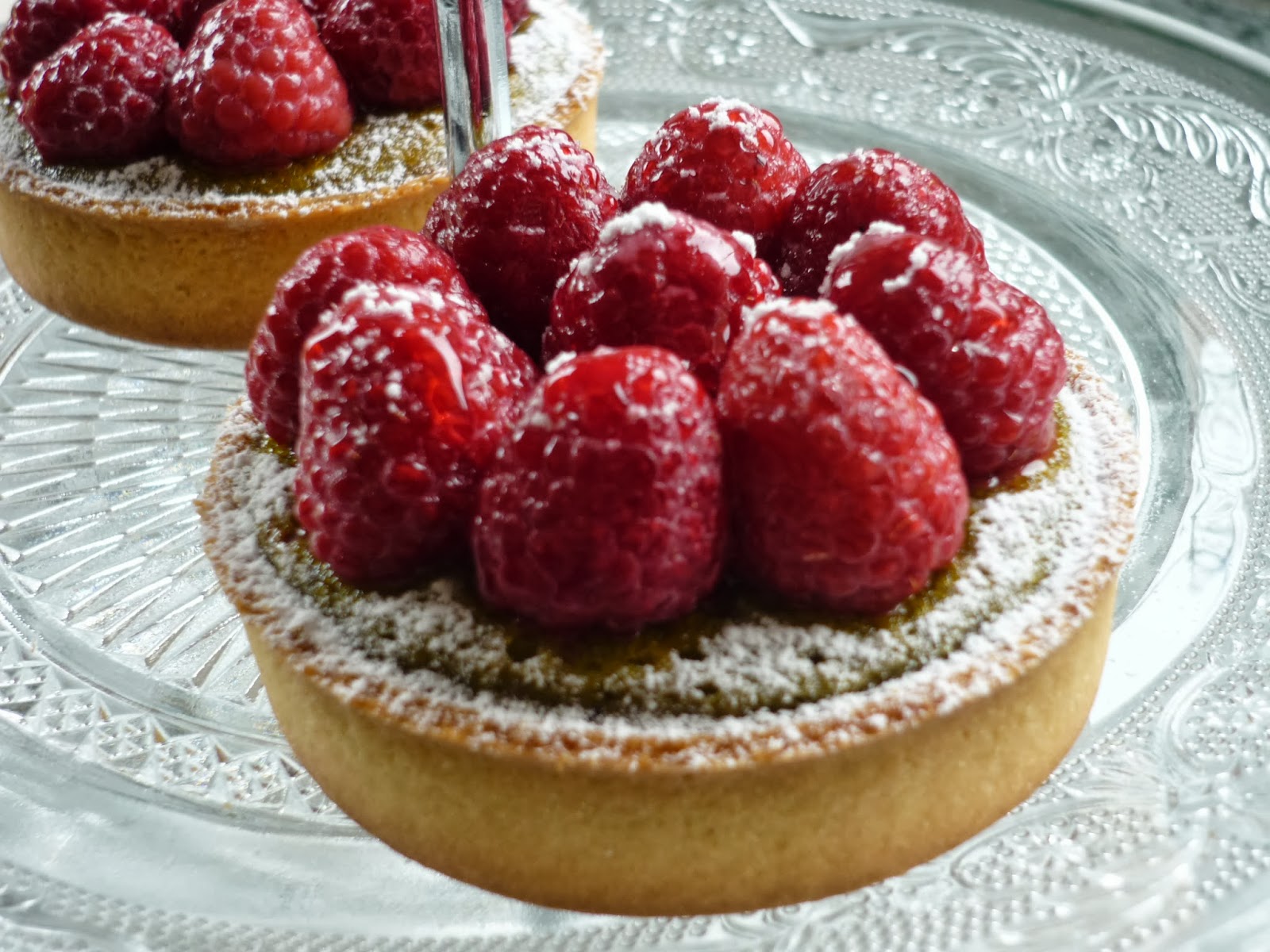 L'allée des desserts: Tartelettes framboises & pistache