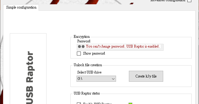 USB Raptor 0.17.83 免安裝版 - USB電腦鎖 - 阿榮福利味 - 免費軟體下載