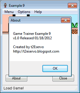 t2Eservo: Game Trainer GUI Tutorial