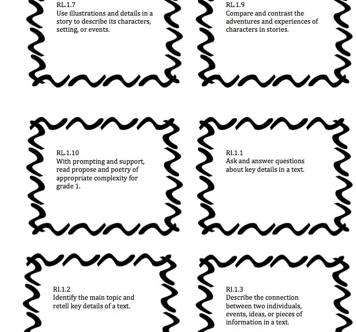 Sassy Sistas AZ: First Grade Common Core Labels