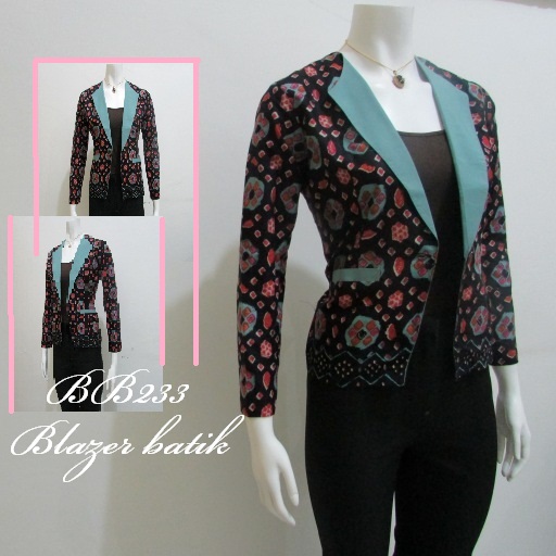 7 Baju Kerja Wanita Blazer Batik, Modern! | 1000+ Model Baju Batik ...