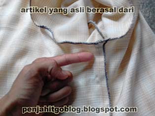 2 Cara menjahit lengan ke kerung tangan baju