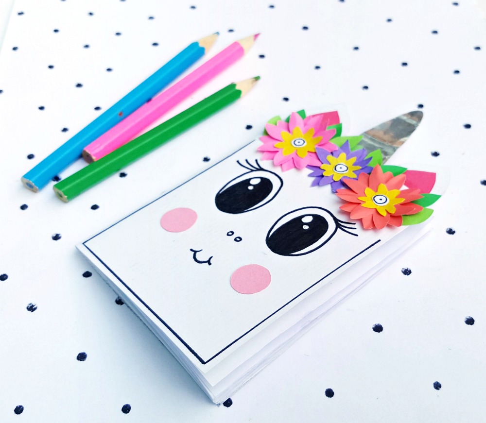 Easy DIY Unicorn Notebook Back to School Craft