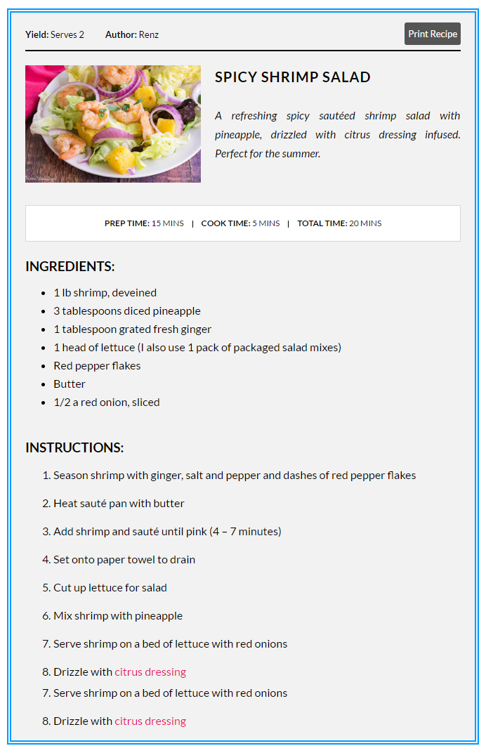 Recipe Example recipe-example