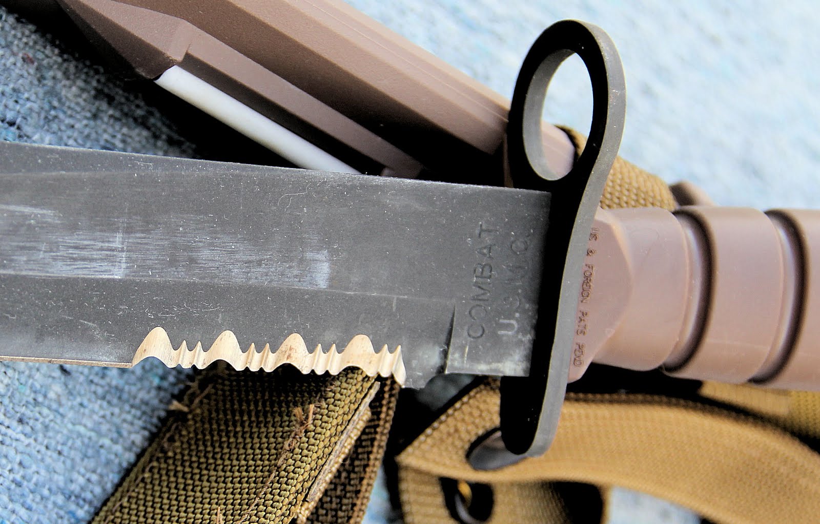 BACO TACTICOS CUCHILLOS: ONTARIO OKC3S MARINE BAYONET (Estados Unidos)