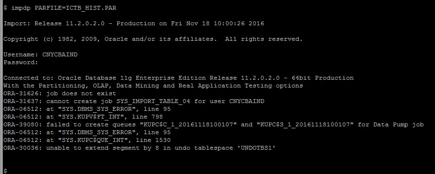 Learn Oracle Plsql: ORA-30036: unable to extend segment by 8 in undo ...