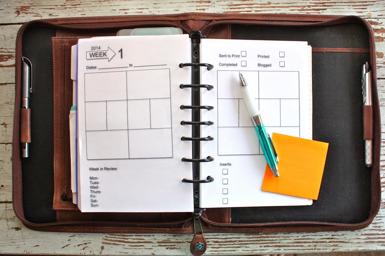 Mish Mash: Workspace Wednesday...Organizing Project Life Page Protectors