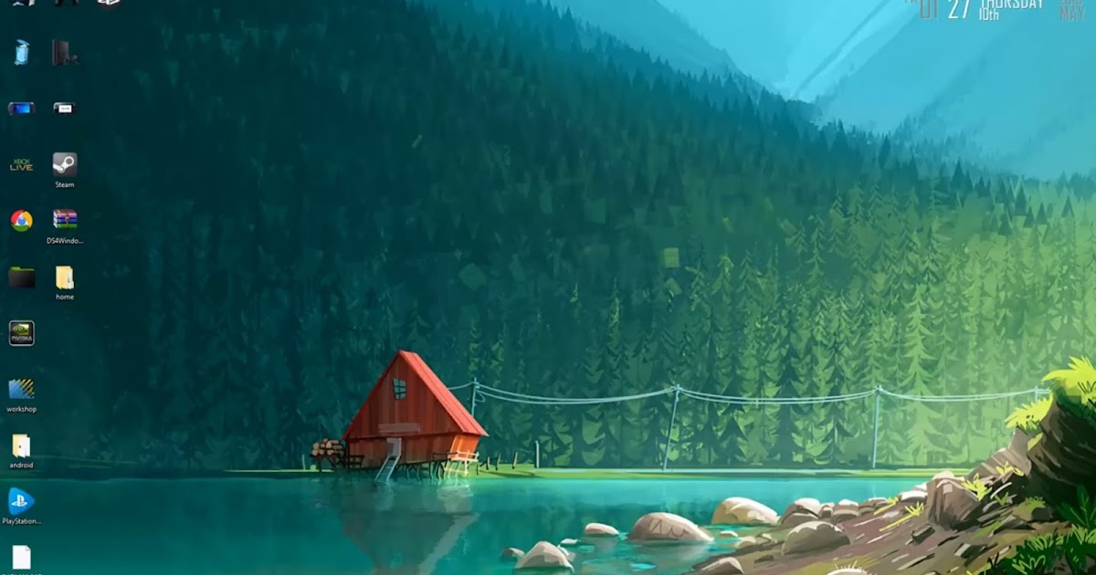 wallpaper engine nature cabin by the lake free download no steam ...