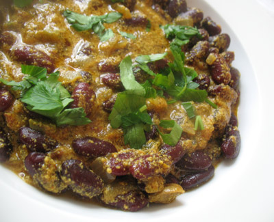 Kidney Beans with a Cardamom-Yogurt Gravy | Lisa's Kitchen | Vegetarian ...