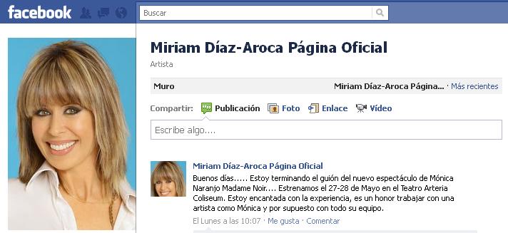 LuMa: Miriam Díaz -Aroca nueva colaboradora de Mónica Naranjo