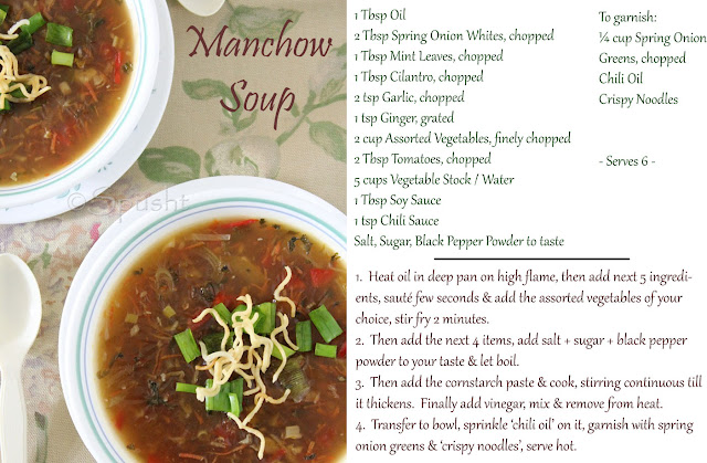 Spusht: Manchow Soup: Indo - Chinese Food