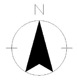 Architektur und Raumplanung online: Nordpfeile für Pläne