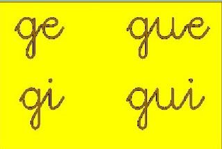 PRIMER CICLO DE PRIMARIA: USO DE LA G