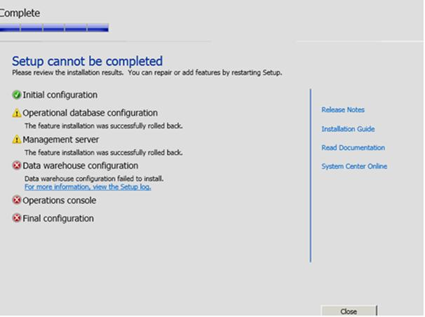 IT Infrastructure Solutions: SCOM 2012 secondary server installation failed IT Infrastructure Solutions: SCOM 2012 secondary server installation failed