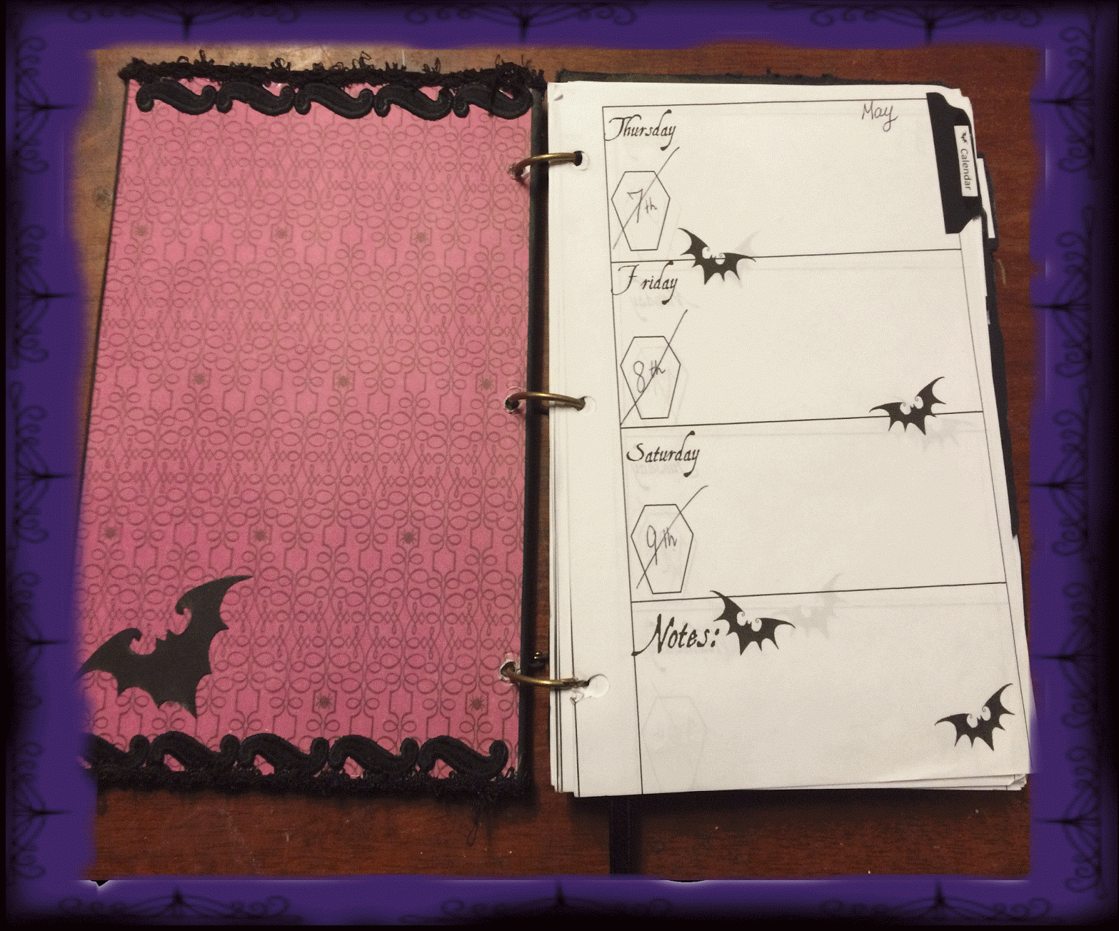 Lair of Nightmare Couture: Make Your Own Gothic Planner