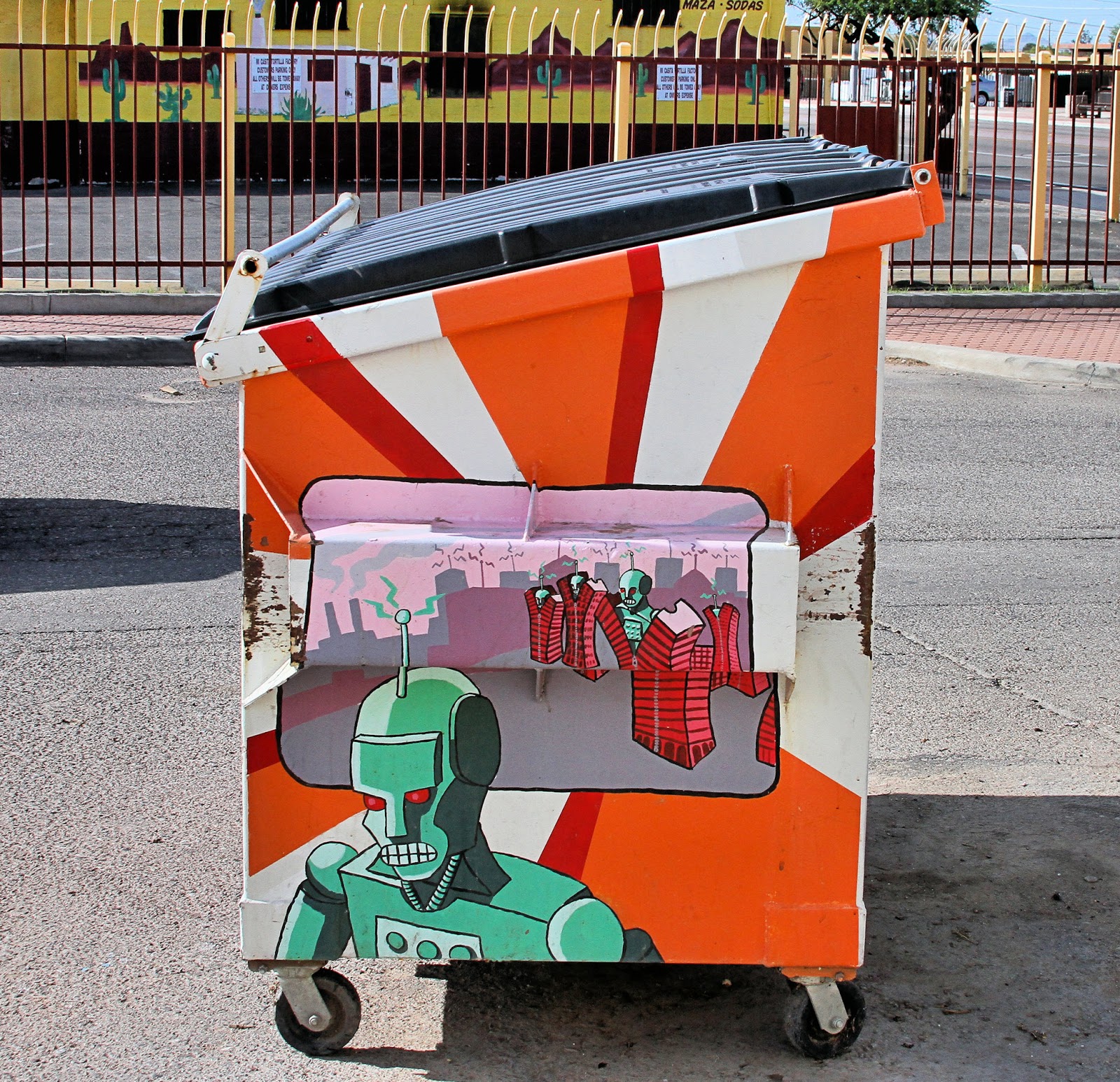 The Tucson Murals Project: Beautiful trash containers II