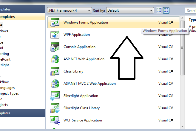 Starting Windows Form Application in C#, Step by Step Tutorial ...