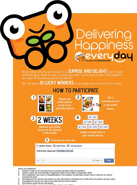 Everyday.com.my Delivering Happiness Contest - Malaysia Online and ...