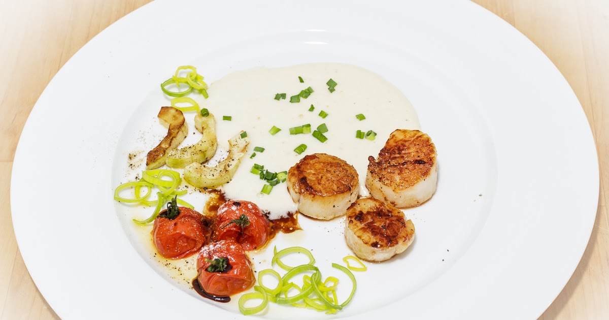 Food & Kitchen-Fun: Scallops with Potato-Espuma - Scallops mit ...