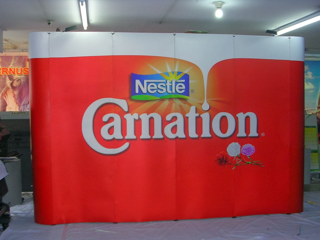 Cetakan Spanduk: Backdrop System 3x4 module Premium Susu "Nestle Carnation"