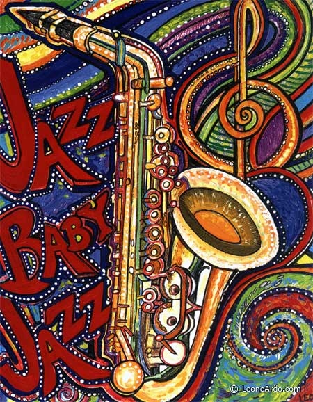Jazz in Athens: Jazzin painting and posters