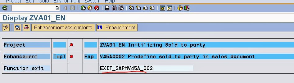 TECHSAP : Function Module Exit