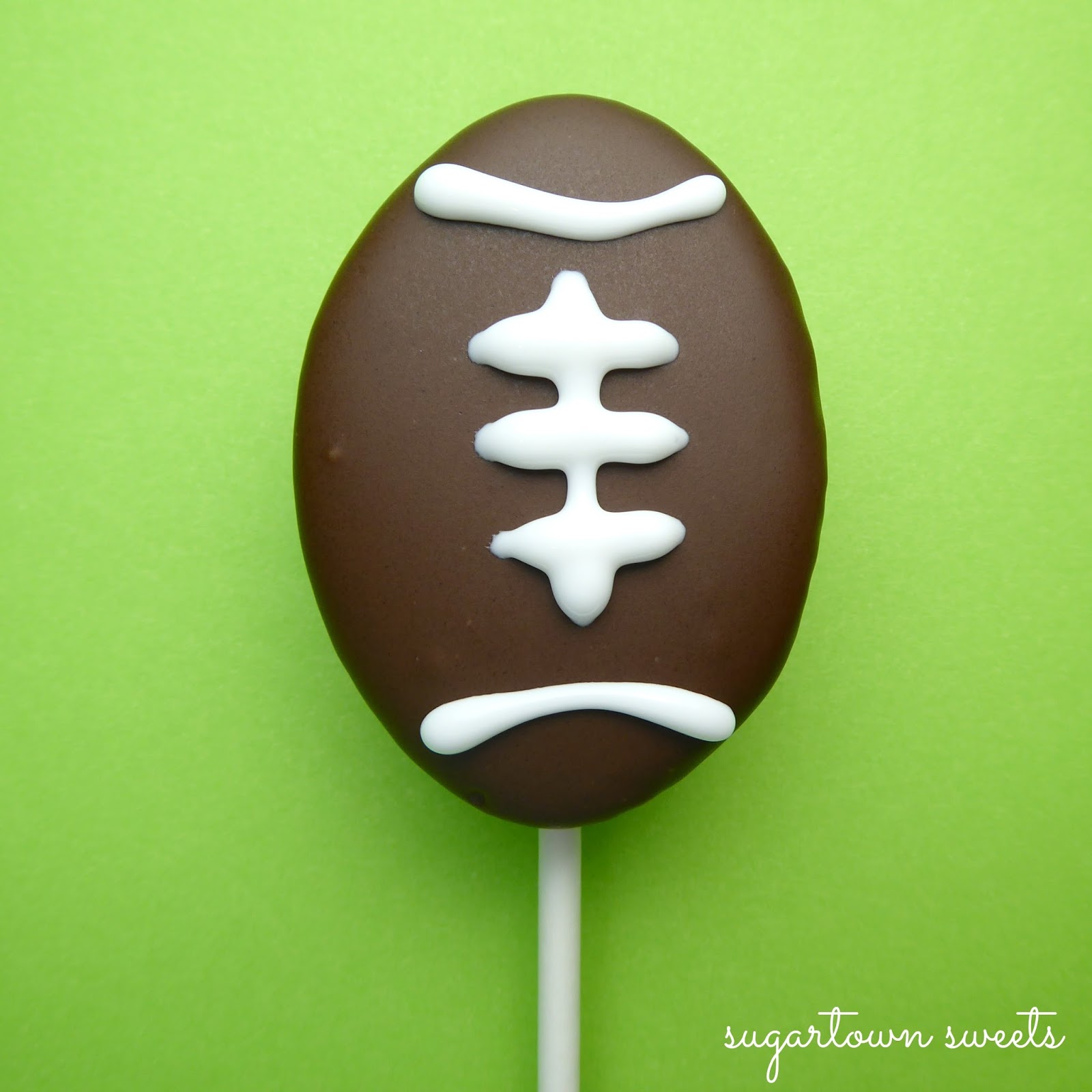 Sugartown Sweets: Football Marshmallow Pops