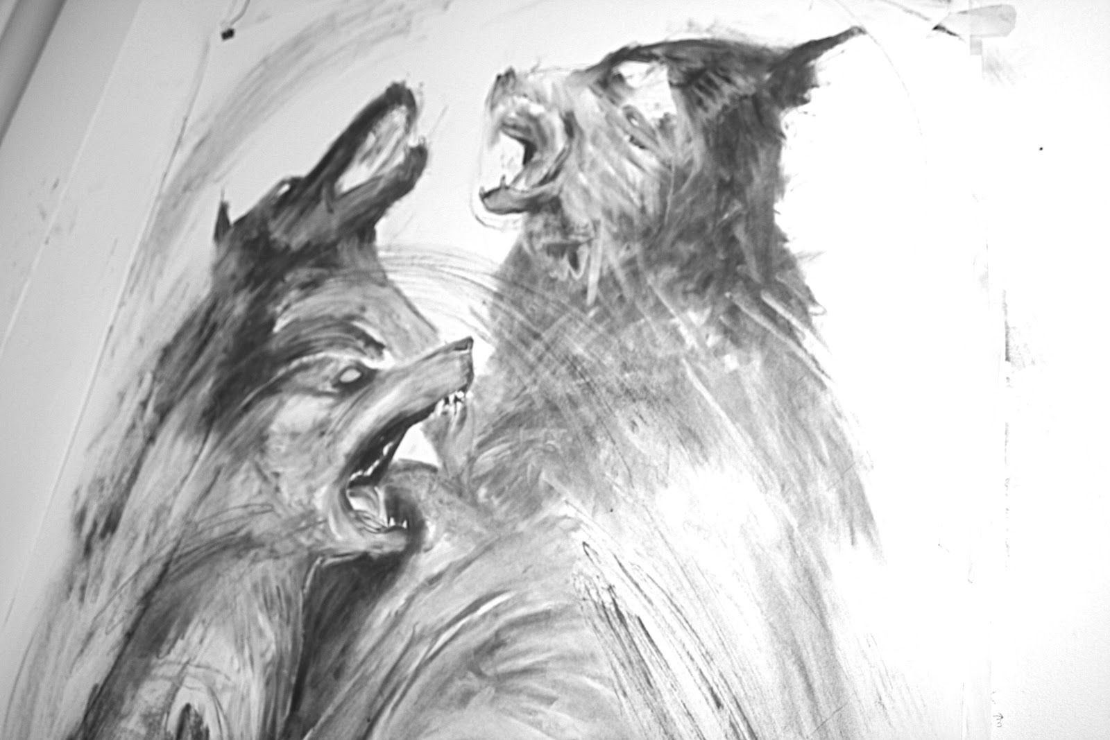 Charlie Rallings-Illustration in progress..: First Dog Fight piece