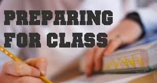 PREPARING FOR CLASS