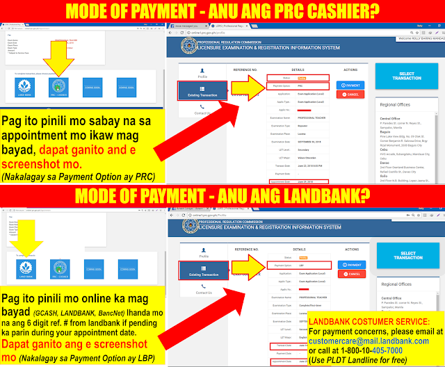 PROCEDURES IN PAYING PRC EXAMINATION & INITIAL REGISTRATION USING G ...