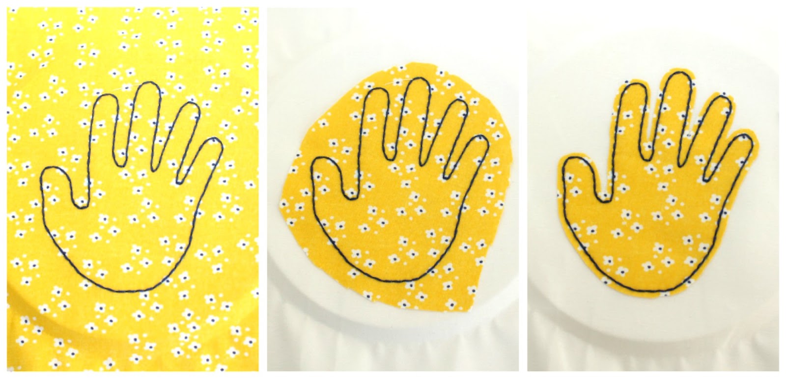 Stitched Handprint Keepsake