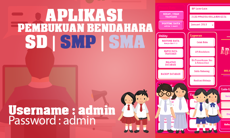 Aplikasi Pembukuan Bendahara SD|SMP|SMA Terlengkap dengan Excel Terbaru ...