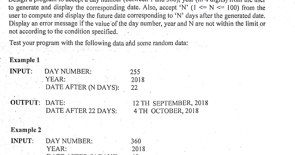Calculate Date Program in JAVA