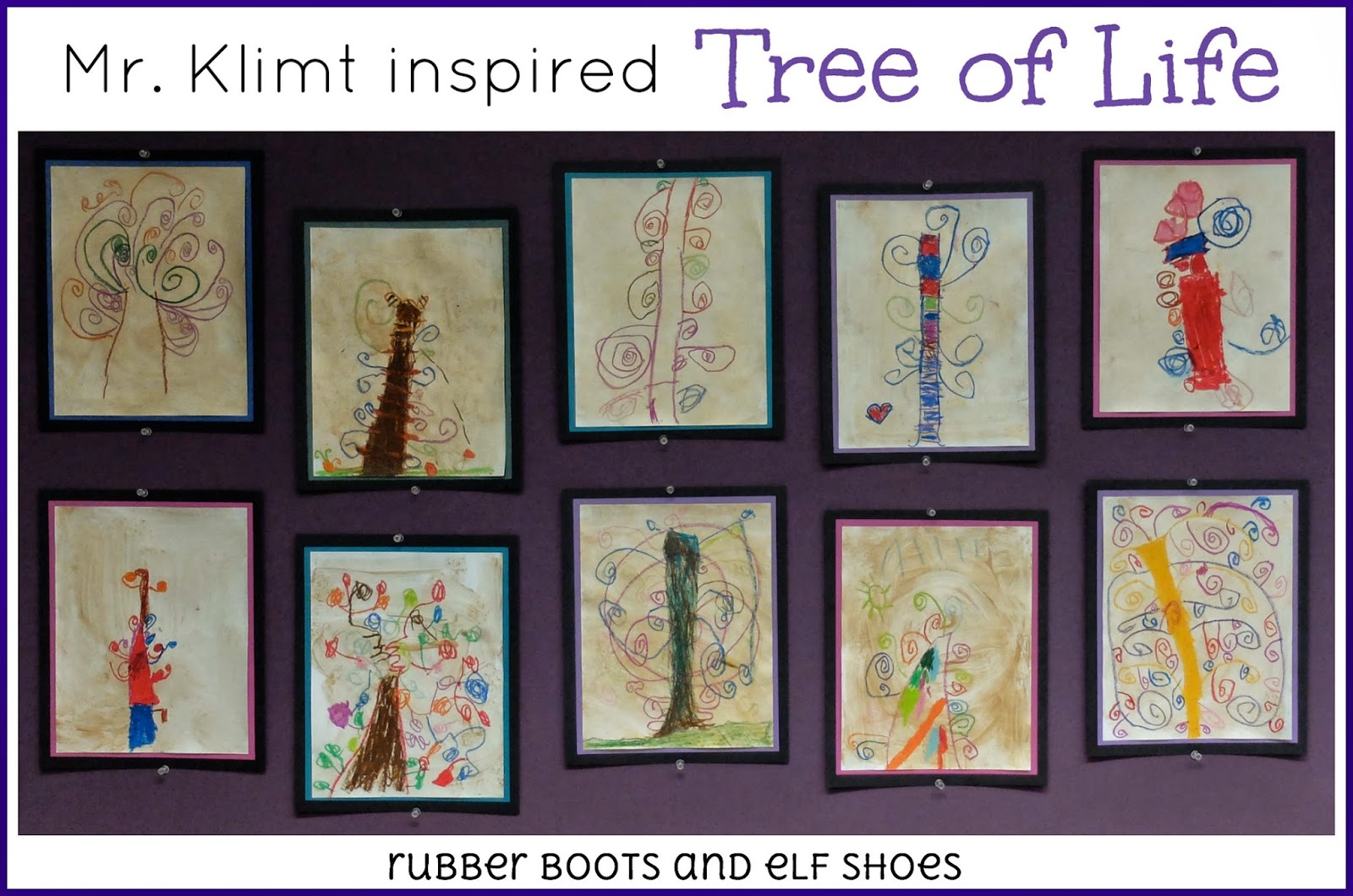 Klimt Tree Of Life Art Lesson