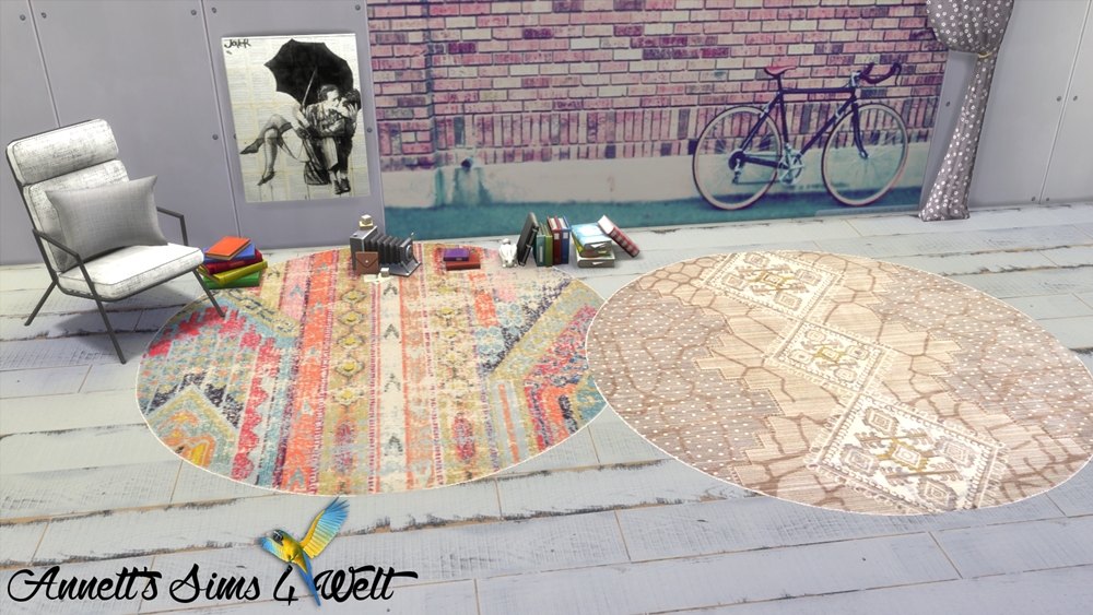 Annett's Sims 4 Welt: Round Rugs "Variety" - Update 07.07.2016
