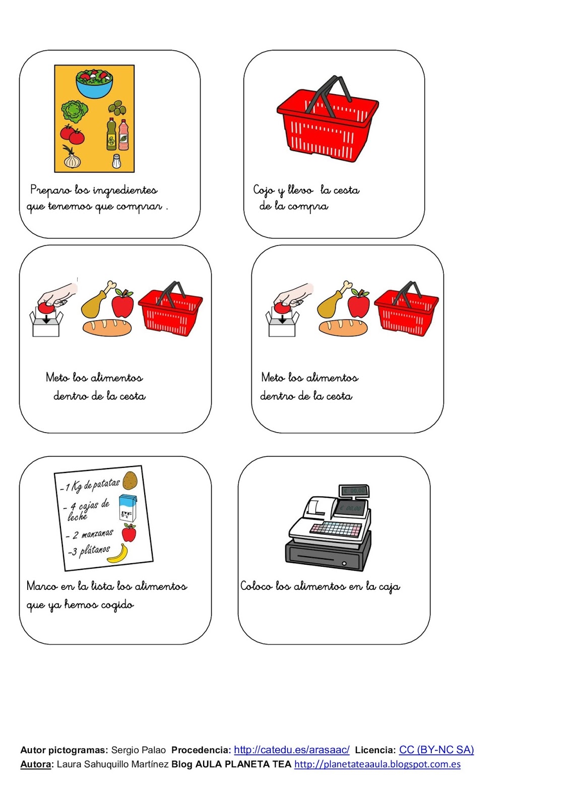 Aula Planeta TEA: NOS VAMOS AL SUPERMERCADO