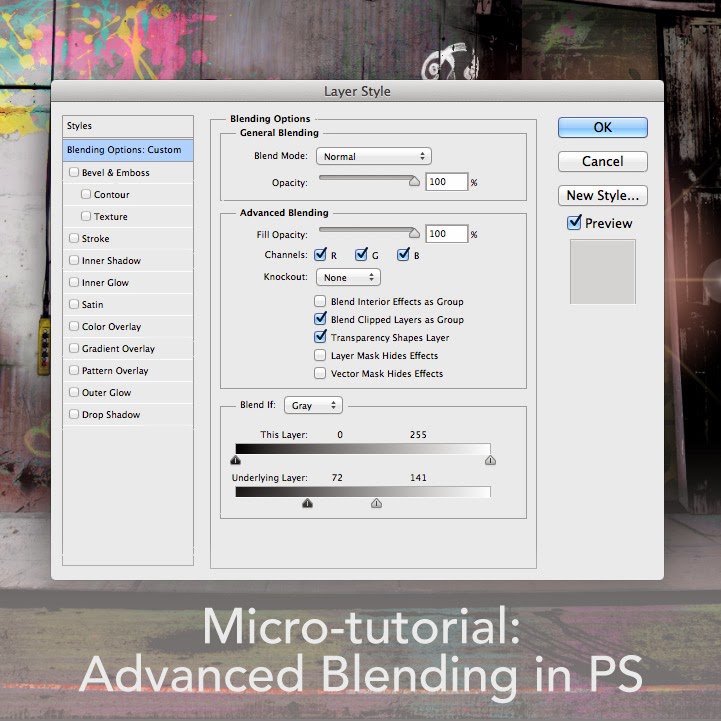 Micro Tutorial: Advanced Blending in PS
