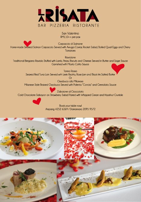 CHASING FOOD DREAMS: La Risata, Medan Damansara: The Italian Valentine