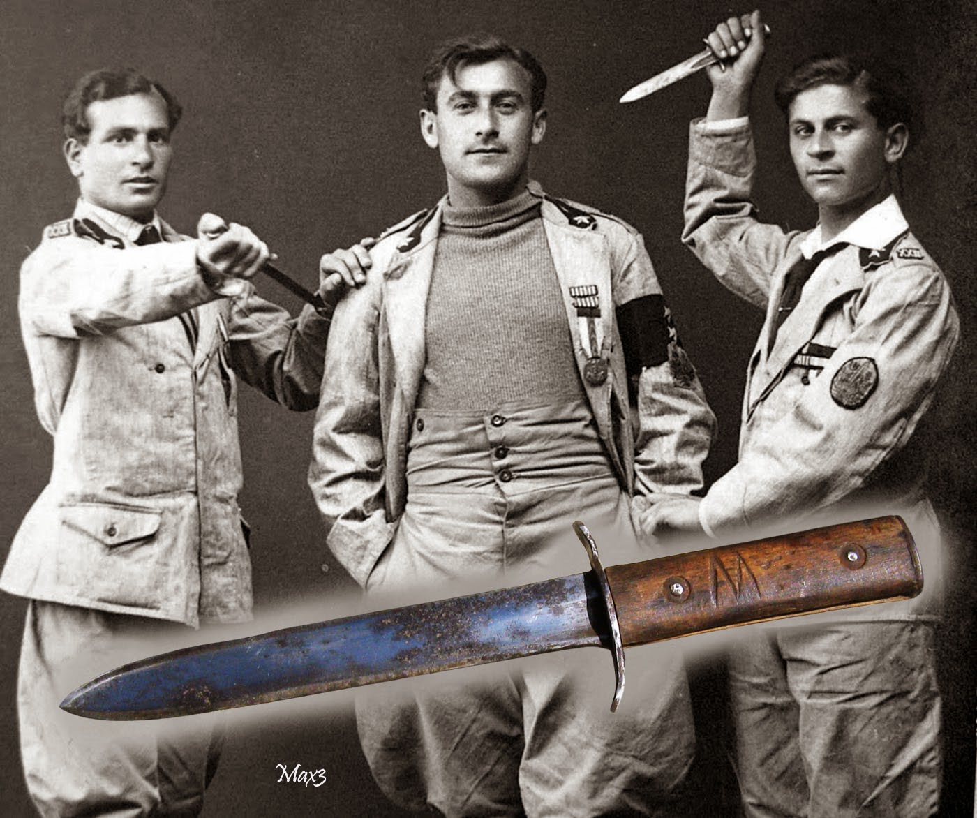 Militaria Tedesca: Carlo Baffico - WWI Italian fighting knife, Pugnale ...