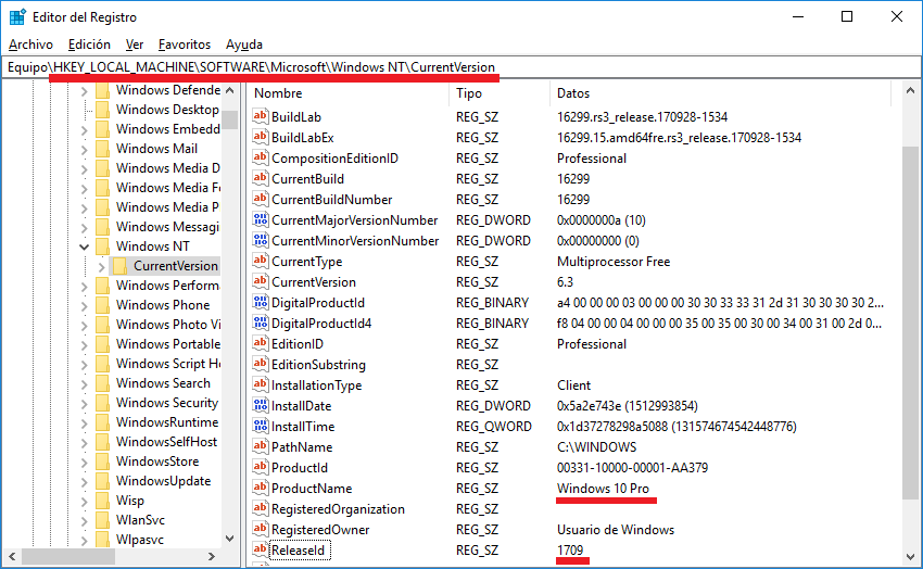 Windows: Saber versión instalada | SYSADMIT