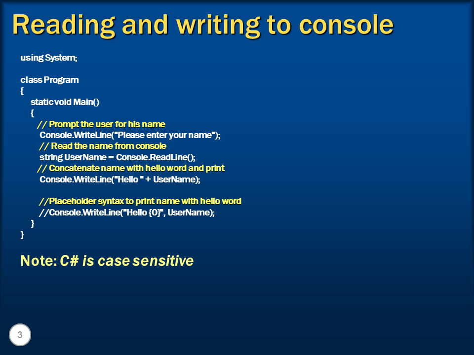 Sql server, .net and c# video tutorial: Part 2 - Reading & Writing to ...