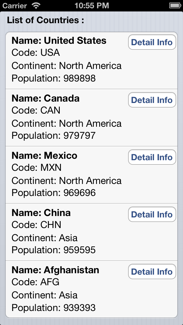 Programmers Sample Guide Ios Custom Uitableviewcell Example Using Xib File