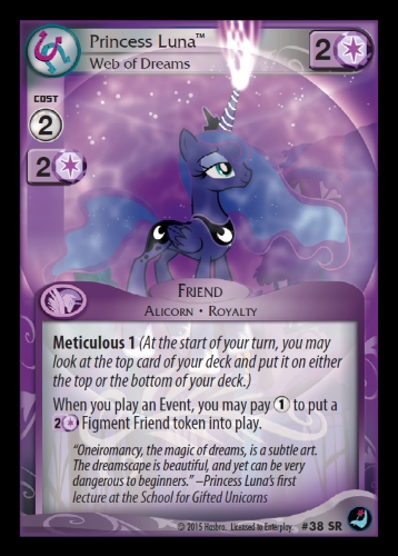 MLP Princess Luna, Web Of Dreams CCG Cards | MLP Merch