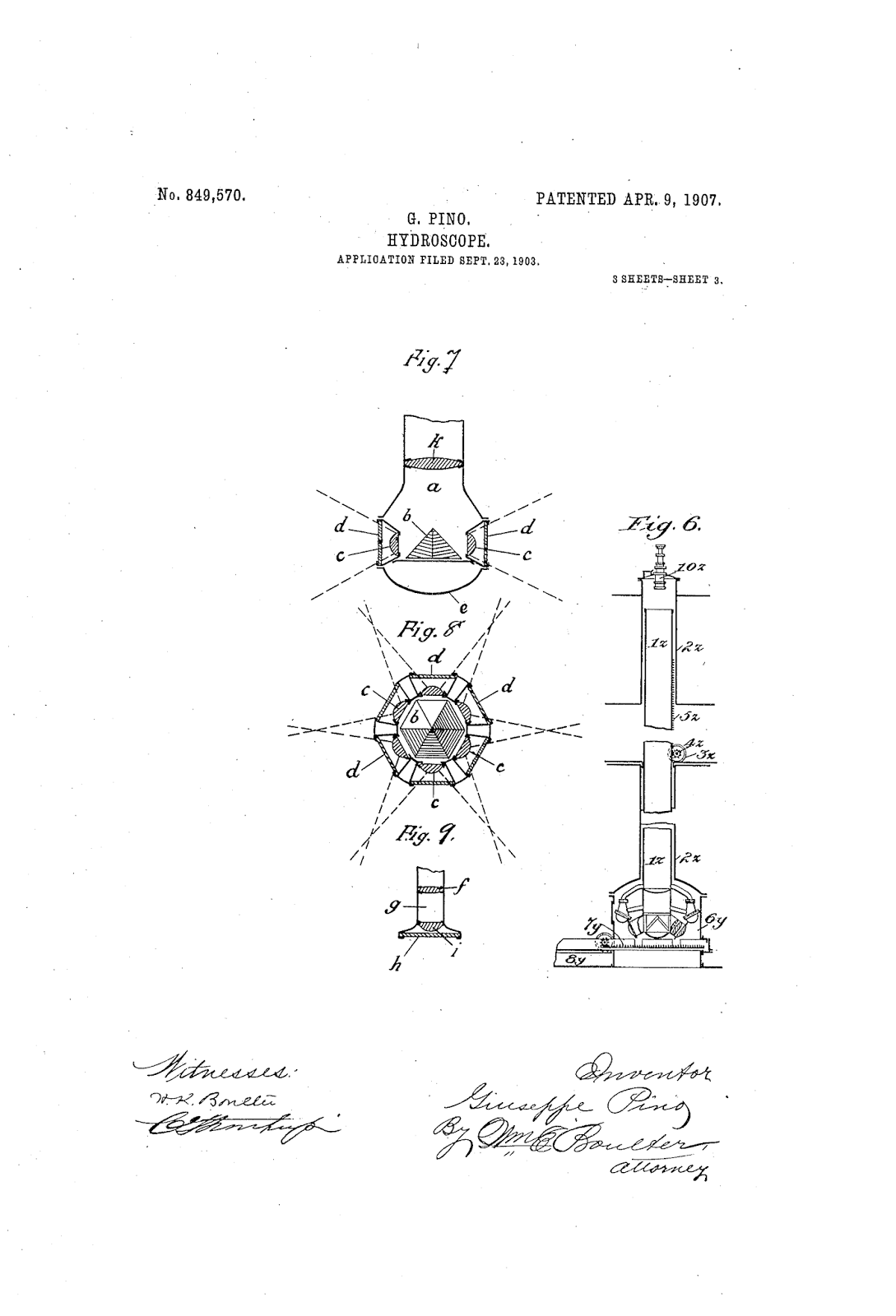 Cosa è accaduto nel 1903?: Hydroscope